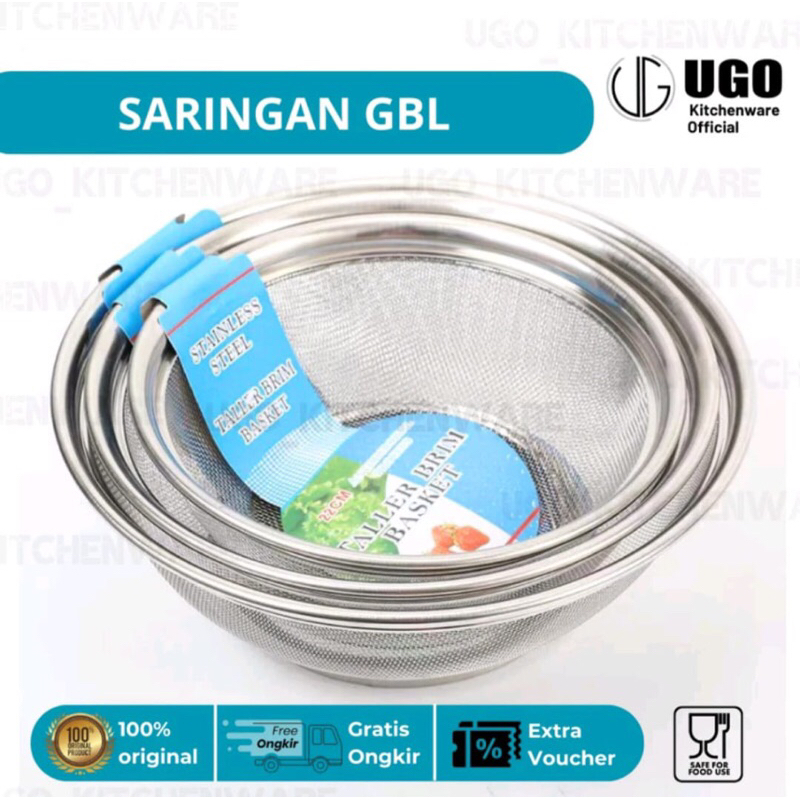 Jual BASKOM JARING STAINLEES BASKOM CUCI SAYUR DAN BUAH | Shopee Indonesia