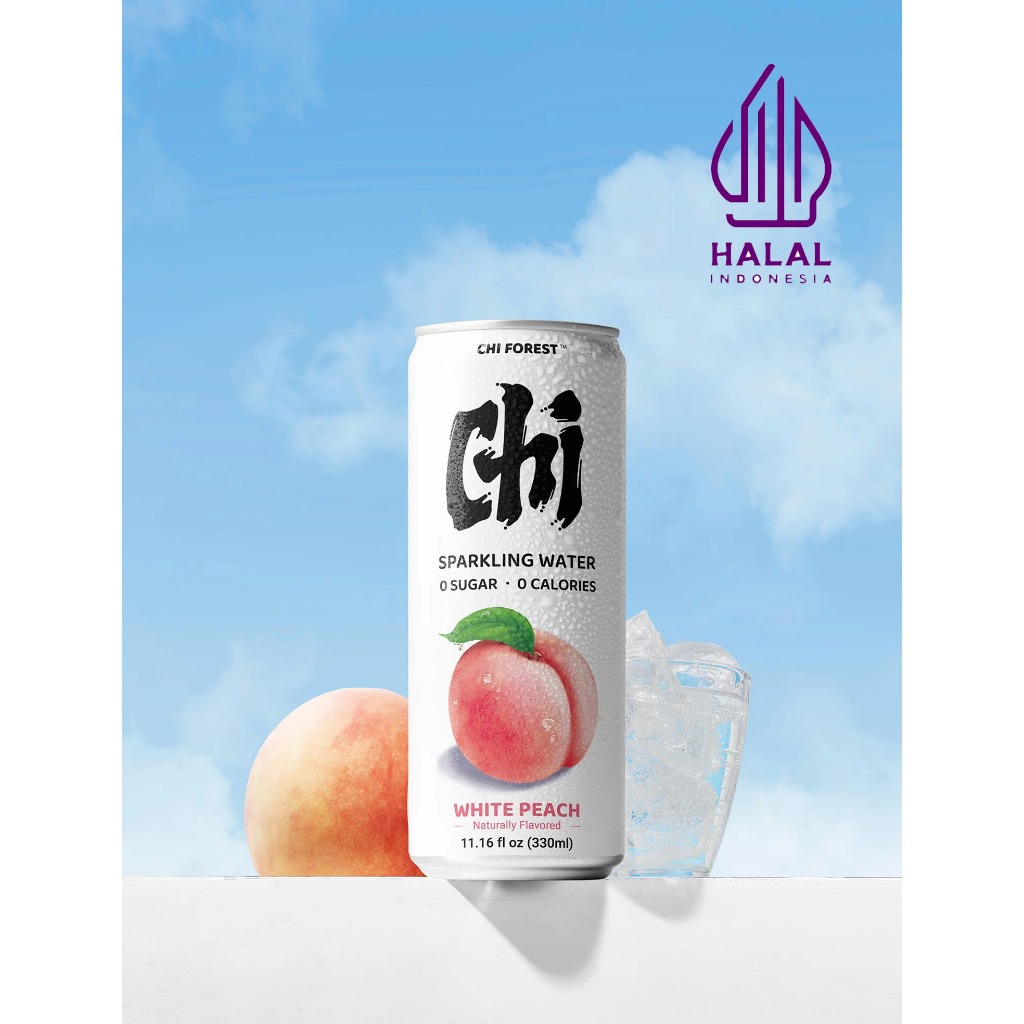 Jual Chi Forest Sparkling Water Bebas Gula White Peach Kaleng 330 ml | Shopee Indonesia