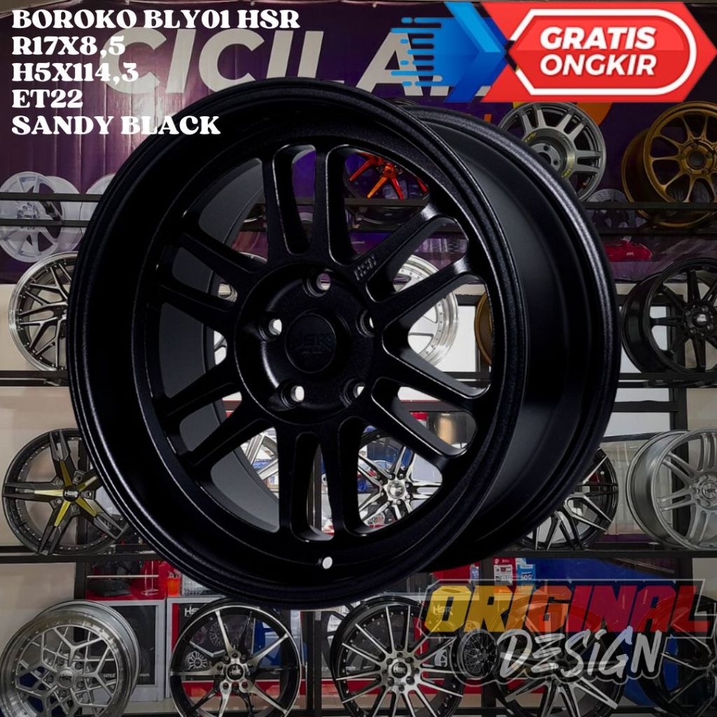 Jual Velg Mobil Ring 17 HSR BLY01 R17 COCOK UNTUK INNOVA , RUSH , CRV , CAMRY | Shopee Indonesia