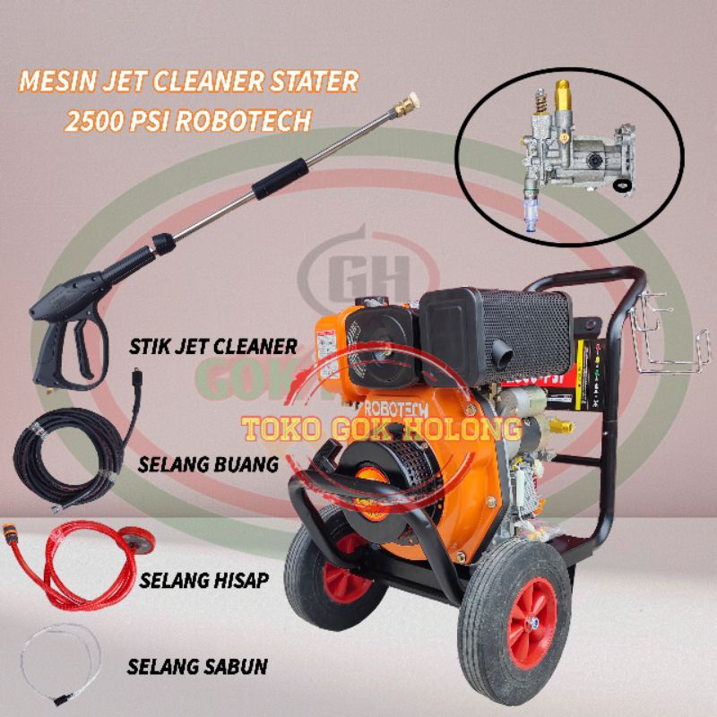 Jual MESIN JET CLEANER DIESEL 2500 PSI ROBOTECH|STATER DAN NON STATER ...
