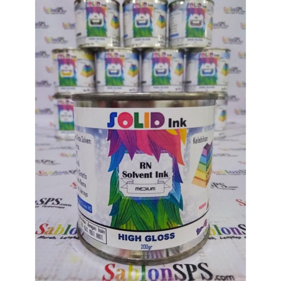 Jual Tinta Sablon PVC Solvent Based 250 gr Medium Kertas/ Vinyl/ Akril ...