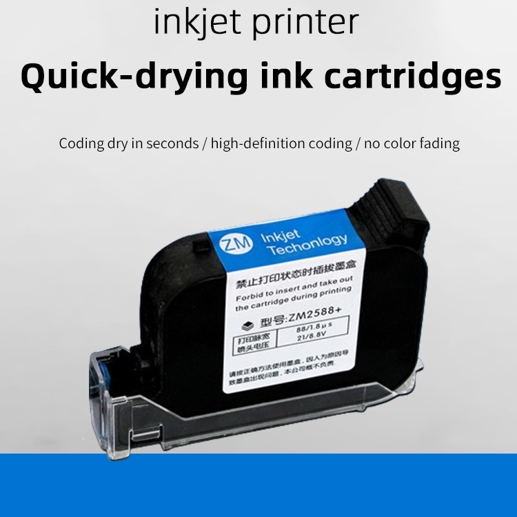 Jual BLACK, Quick Dry Inkjet Cartridge For Handjet Printer High ...