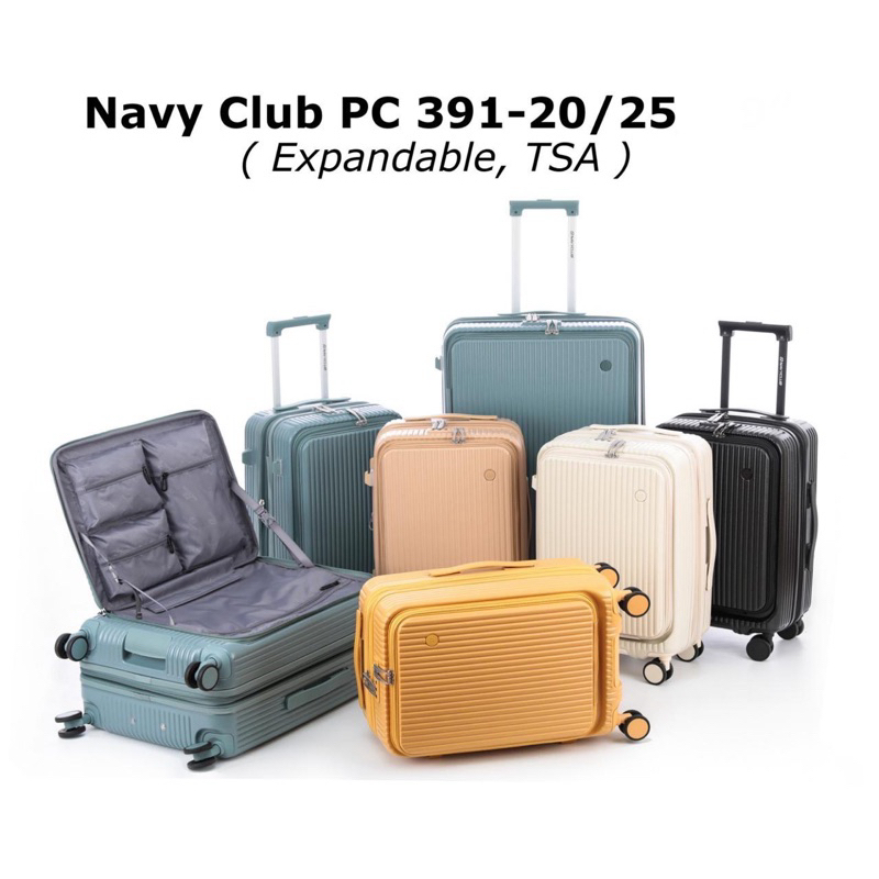 Jual KOPER NAVY CLUB 391 POLYCARBONATE 20 INCH CABIN SIZE 24 INCH ...