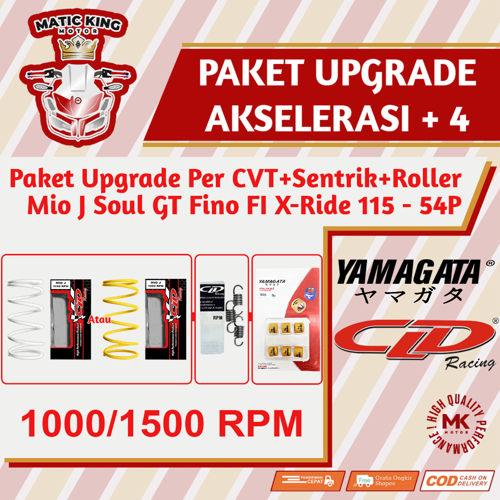 Jual Paket Upgrade Per CVT + Sentrik + Roller Yamaha Mio Sporty Smile J ...