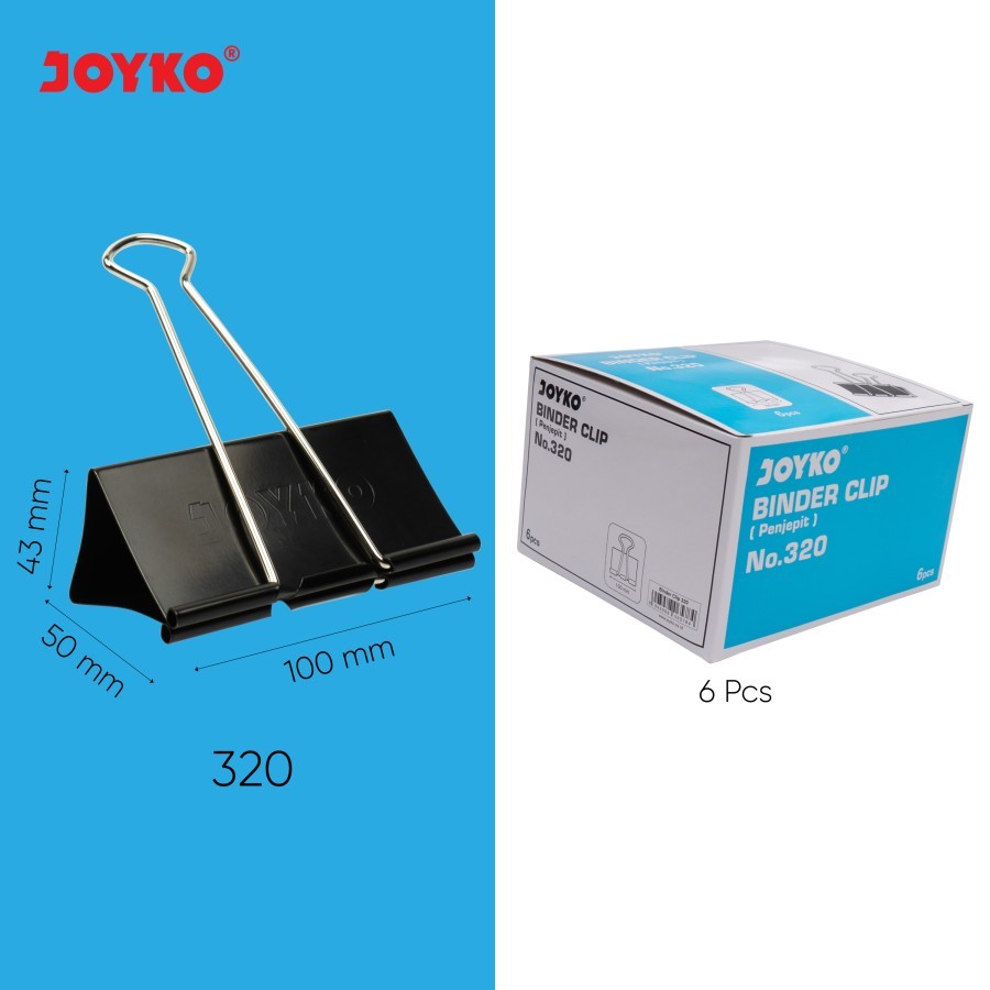 Jual Binder Clip Joyko 320 / Binder Clip Joyko No 320 | Shopee Indonesia