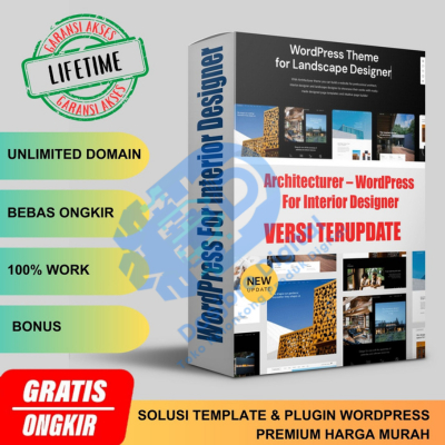 Jual ARCHITECTURE- Tema Desain Interior- Lifetime Template Wordpress | Shopee Indonesia