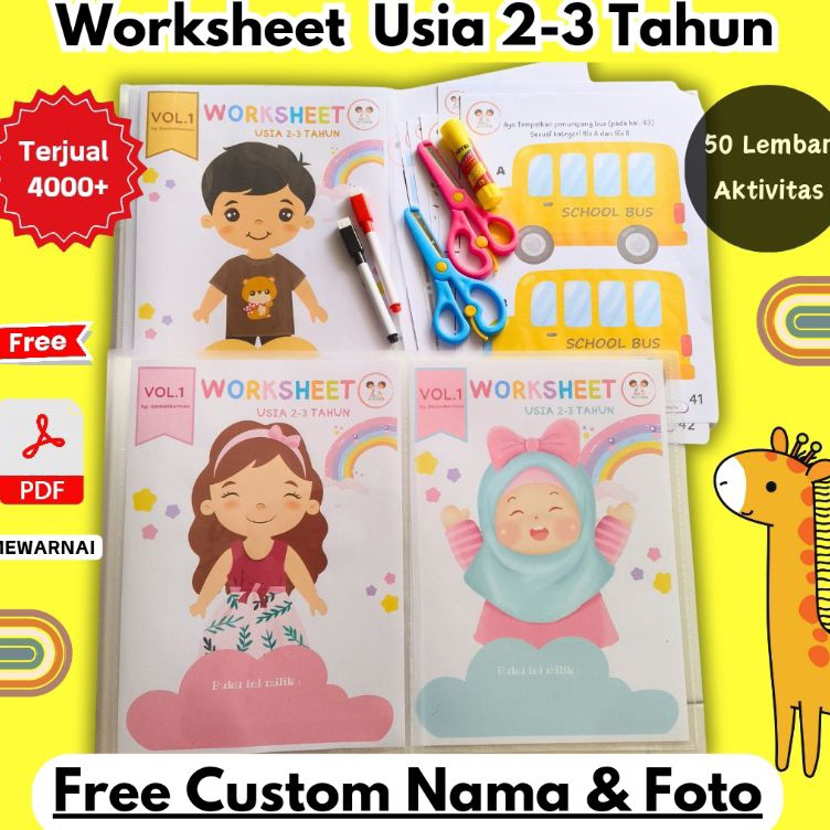 Jual Vol1 5 Halaman Print out FREE CUSTOM NAMA WORKSHEET 23Th Worksheet ...