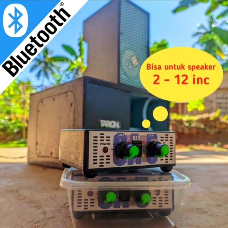 Jual Mini Power Amplifier Class D Bluetooth + Aux Suplay Dc 5 volt ...