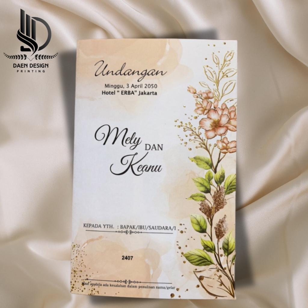 Jual Undangan Murah / Undangan Pernikahan / Udangan Erba 2407 | Shopee ...