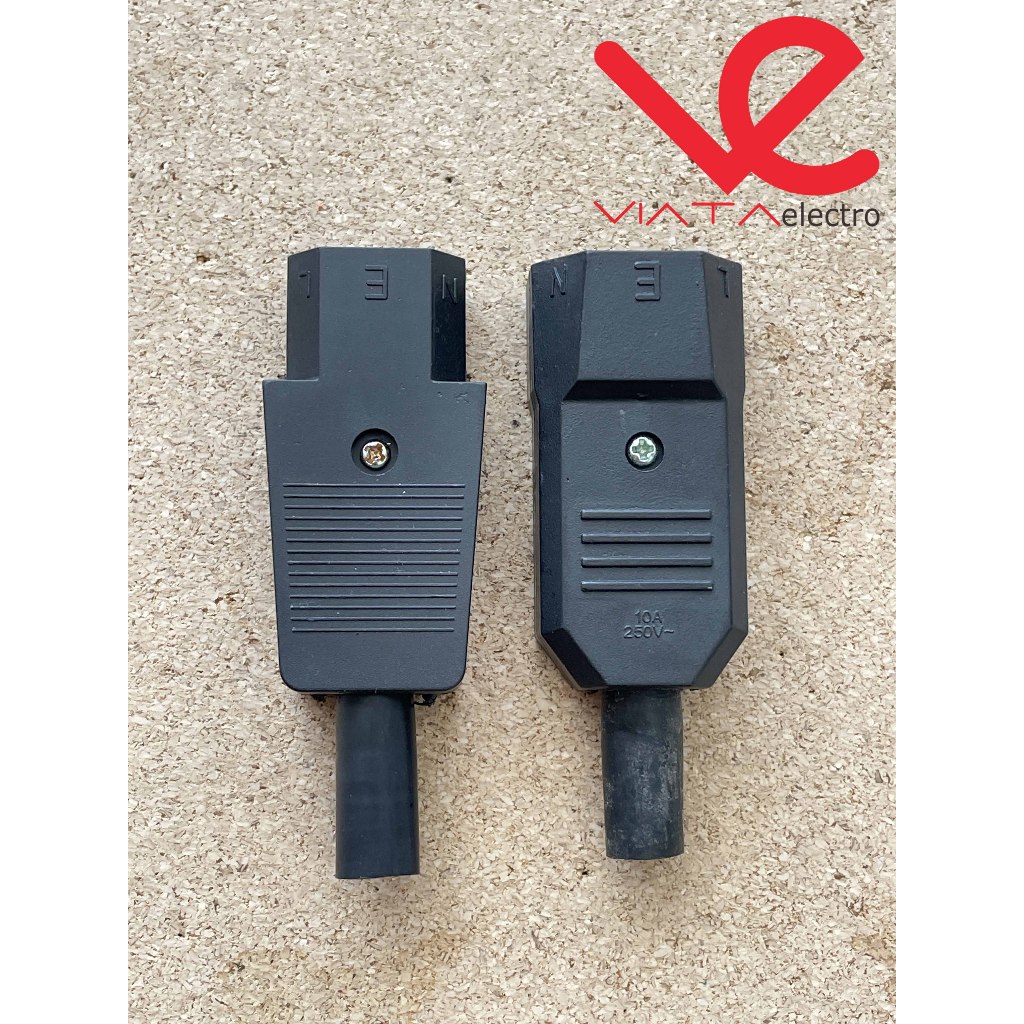 Jual JACK SOCKET POWER KOMPUTER COVER 10A 250V ups BUNTUT POWER ...