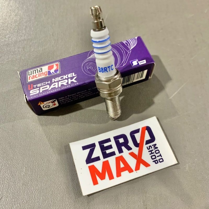 Jual Busi Motor UMA Racing Original Utech Nickel Spark Plug B8RTC ...