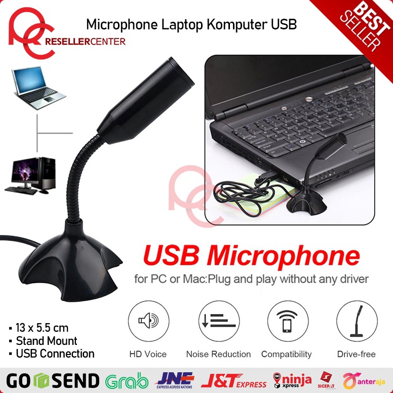 Jual MIC LAPTOP KEBIDU Microphone Laptop Komputer USB Microphone PC ...