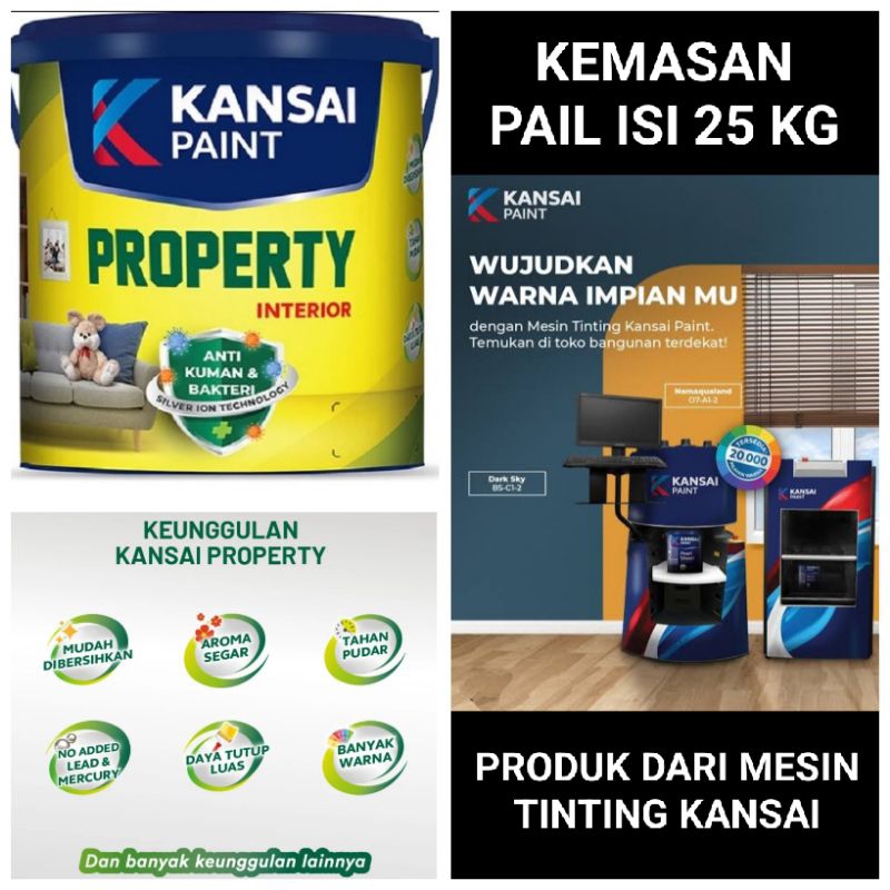 Jual Property Interior Pail 25 kg Mesin Tingting Cat Tembok Kansai ...