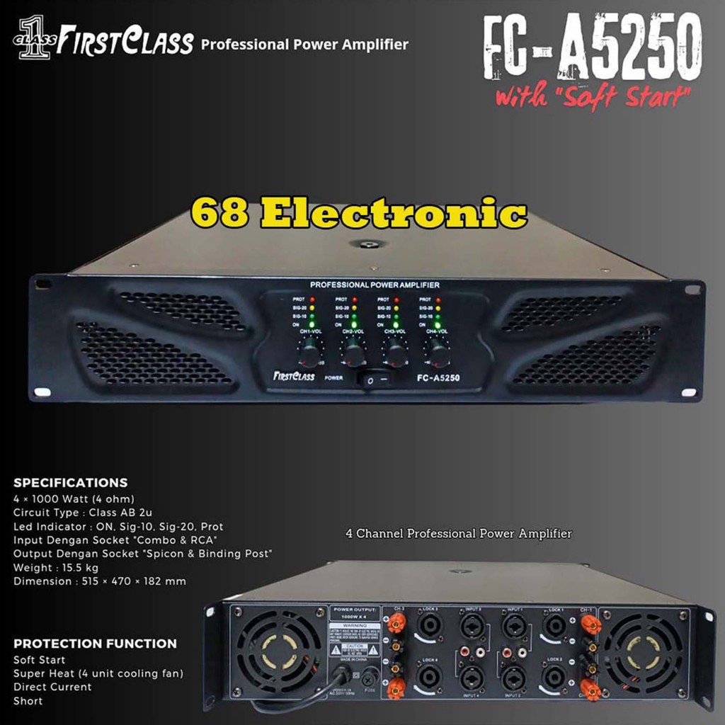 Jual Firstclass Power Amplifier FC A5250 FC-A5250 FC A-5250 fca5250 ...