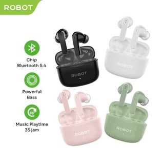 Jual Headset Bluetooth Robot Airbuds T70E TWS Earphone Wireless 5.4 ...