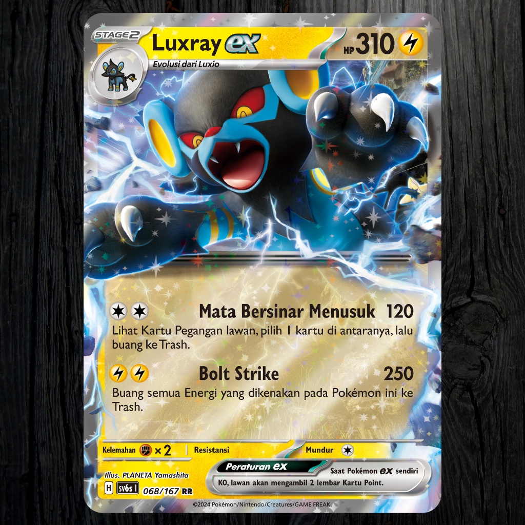 Jual Luxray EX RR Pokemon sv6s Topeng Transfigurasi - LISTRIK - KARTU ...