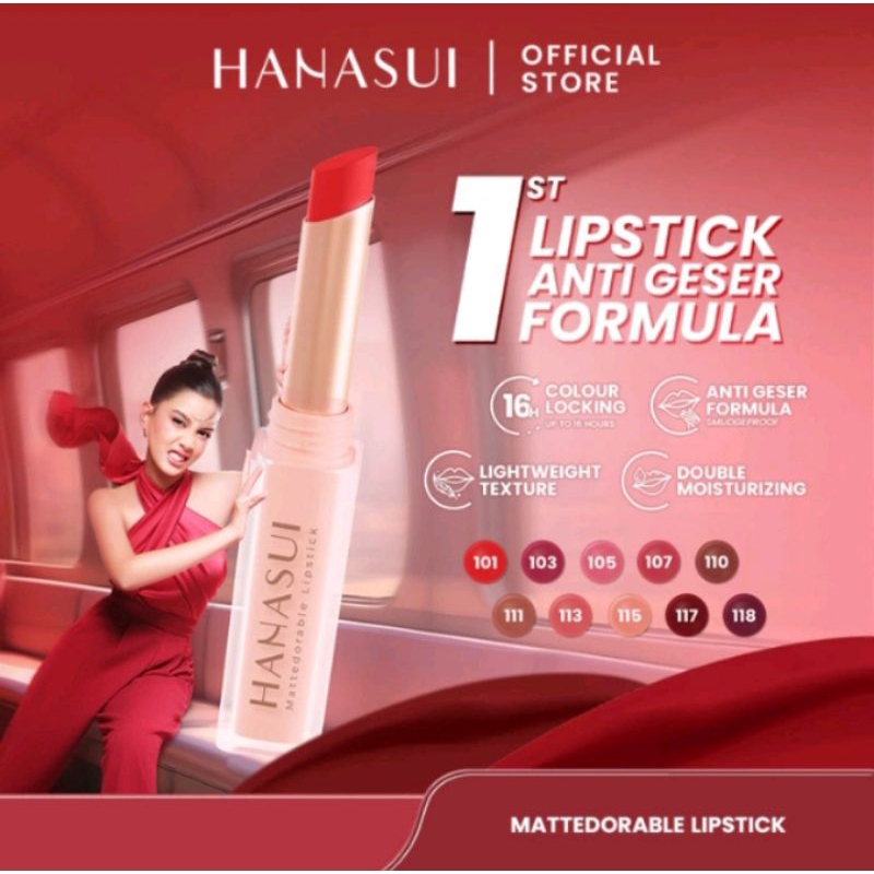 Jual HANASUI MATTEDORABLE LIP CREAM 4GR | Shopee Indonesia