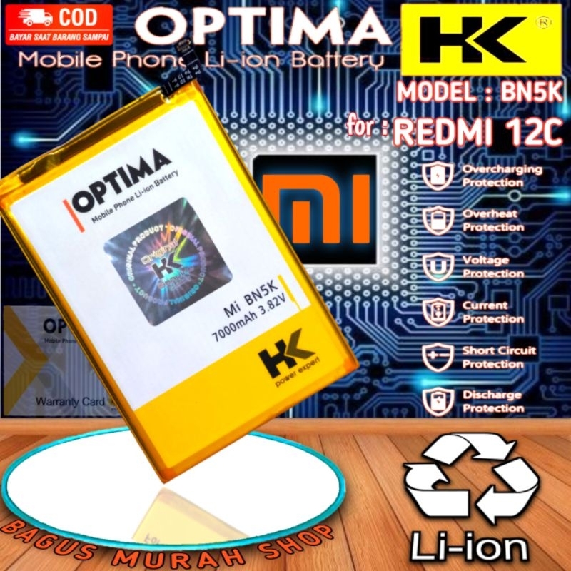 Jual Batre Xiaomi Redmi 12C Battery Redmi12C Baterai BN5K Double power ...