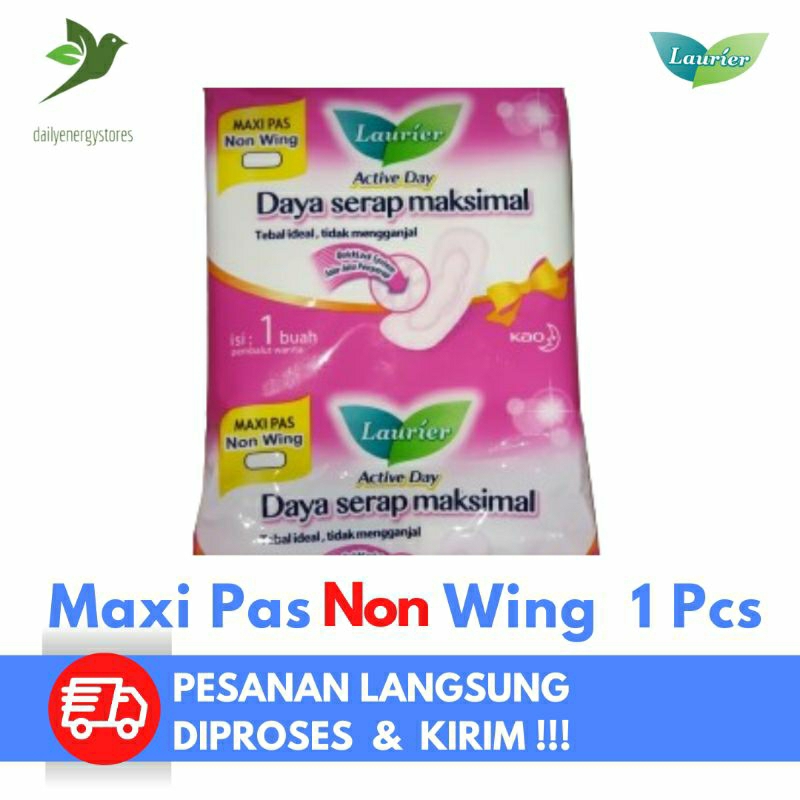 Jual Pembalut Laurier MAXI PAS NON WING 1 PCS (Kemasan sachet) | Shopee ...