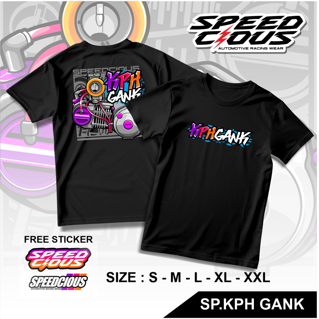 Jual (Gratis Stiker) Speedcious Racing Wear Kaos Distro KPH Gank ...