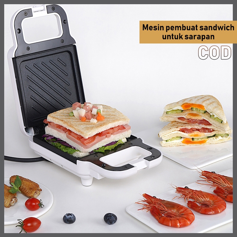 Jual Mesin sandwich multi fungsi mesin sarapan kecil mesin kue wafel ...