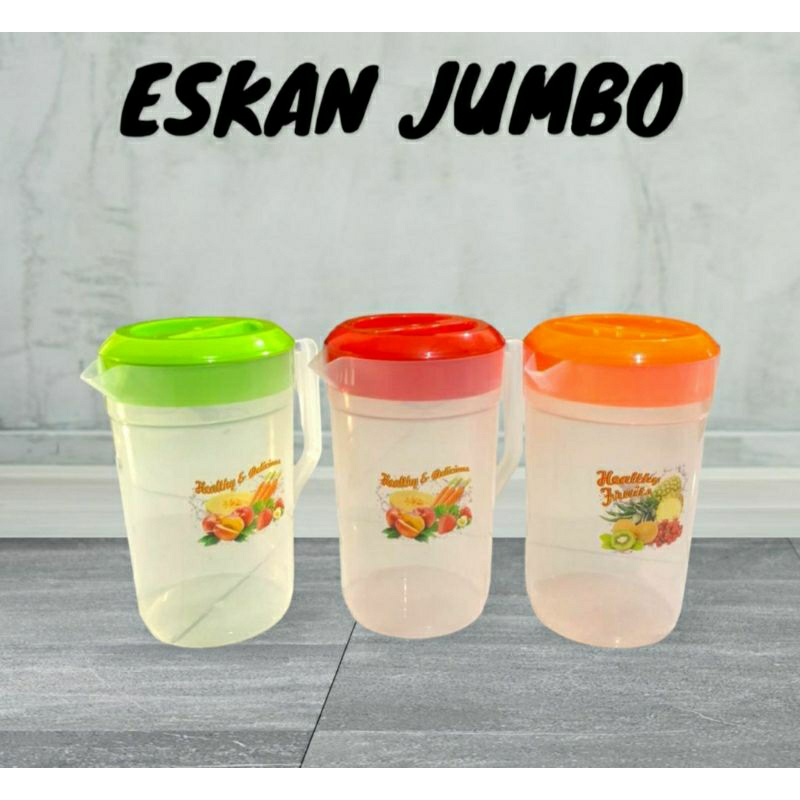 Jual TEKO AIR PLASTIK JUMBO 4.1 LITER / TEKO AIR BESAR / ESKAN JUMBO / WATER JUG AIR JUMBO ...