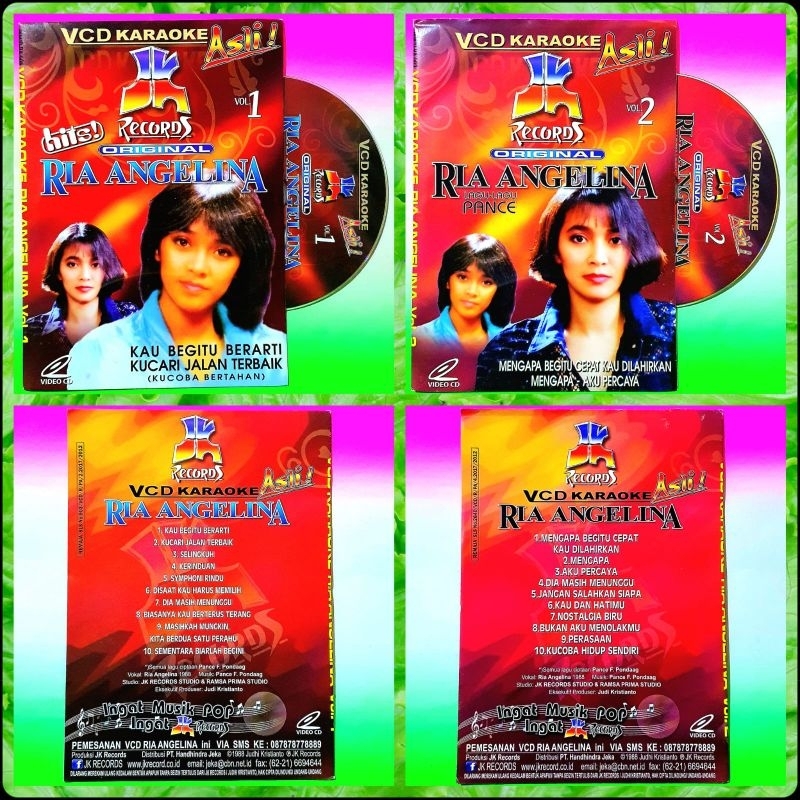 Jual KASET VCD KARAOKE LAGU RIA ANGELINA VOCAL BISA ON OF-VCD KARAOKE-KASET VCD KARAOKE ORIGINAL ...