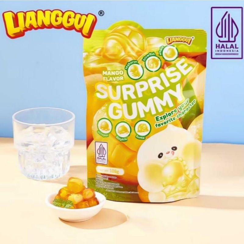 Jual Surprise Gummy Jelly Kupas Lianggui / Permen Buah Rasa Buah Anggur ...