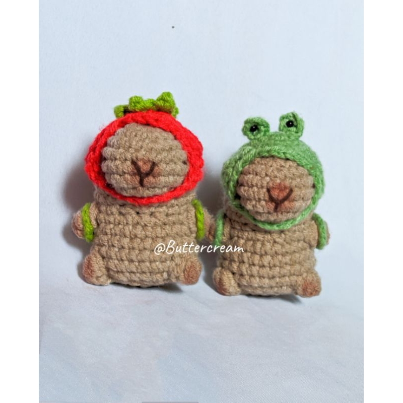 Jual Buttercream - Capybara Rajut || Gantungan Kunci Capybara | Shopee ...