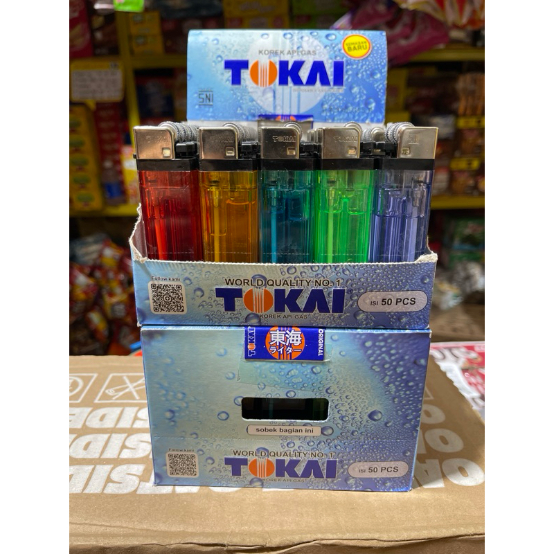 Jual KOREK API GAS TOKAI/VECTOR BOX ( ISI 50 PCS ) | Shopee Indonesia