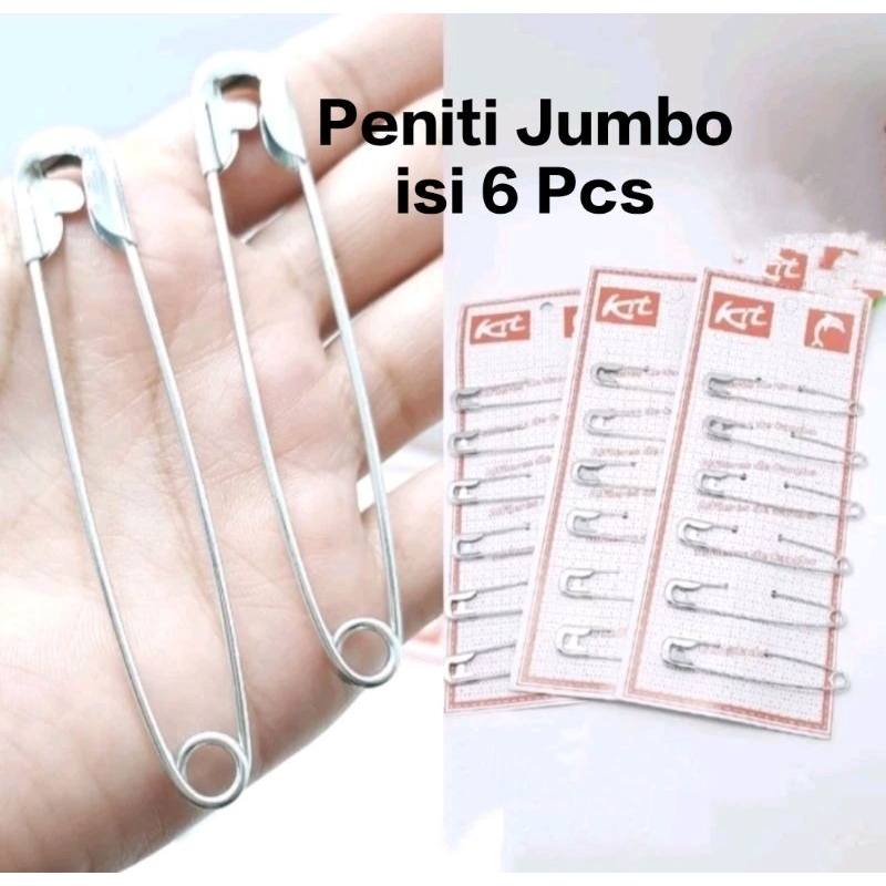Jual Peniti Jumbo isi 6 Pcs / Peniti Kasur Jumbo Ukuran 8cm Cemiti ...
