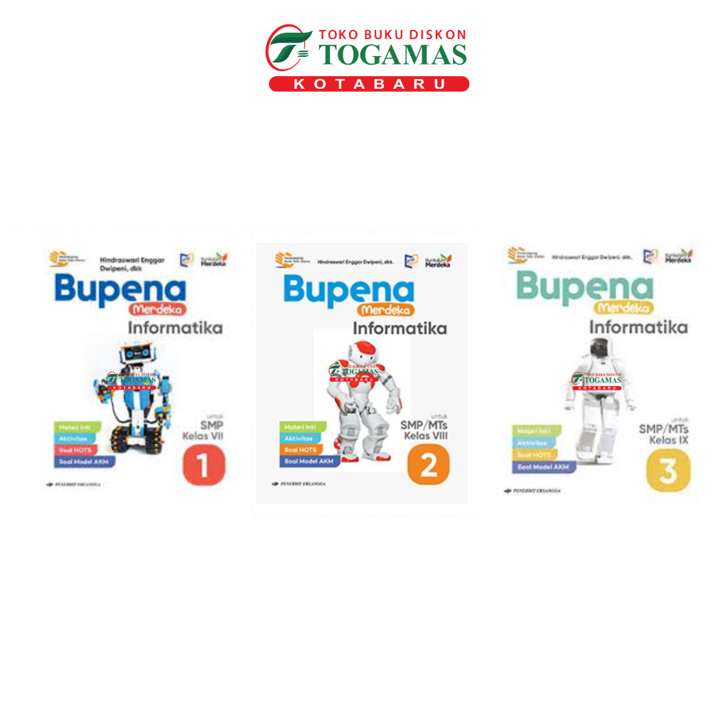 Jual Erlangga Bupena Merdeka Informatika Revisi Smp Kelas 7 8 9 Kurikulum Merdeka - Hindraswari ...