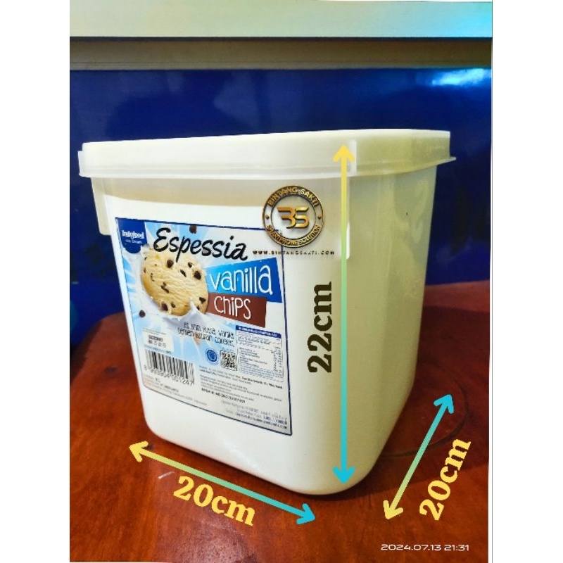 Jual GROSIR BOX ES CREAM INDOFOOD 8 LITER ( BAHAN TEBAL ) | Shopee ...