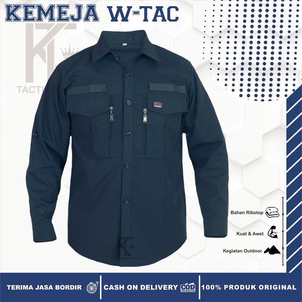Jual Kemeja Tactical W-TAC Tangan panjang/Baju Kemeja Lapangan Taktical ...