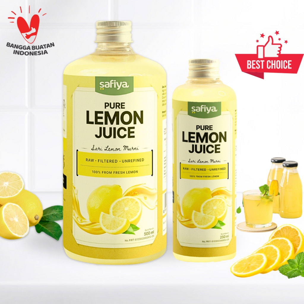 Jual Sari Lemon Safiya 100% Fresh Lemon Asli Minuman Diet & Detoks ...
