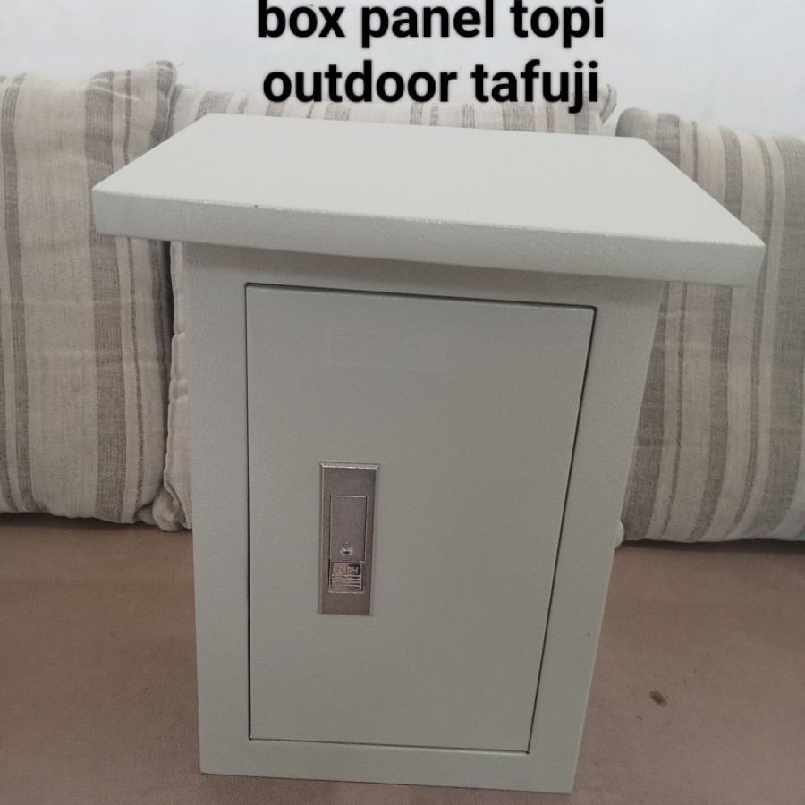 Jual Box Panel Topi Outdoor 20x30x12cm Plat Besi+Push Open Close+Kunci ...