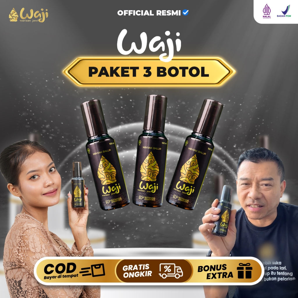 Jual Paket 3 Botol - Minyak Balur Waji Obat Gatal Ampuh Atasi Eksim ...