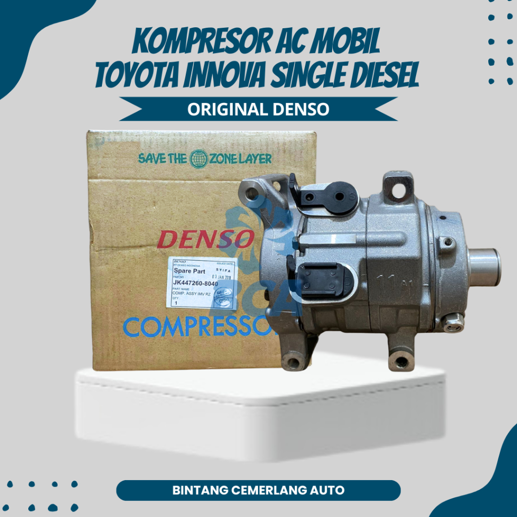 Jual COMPRESSOR KOMPRESOR AC Mobil Toyota Innova Single BENSIN ORIGINAL ...