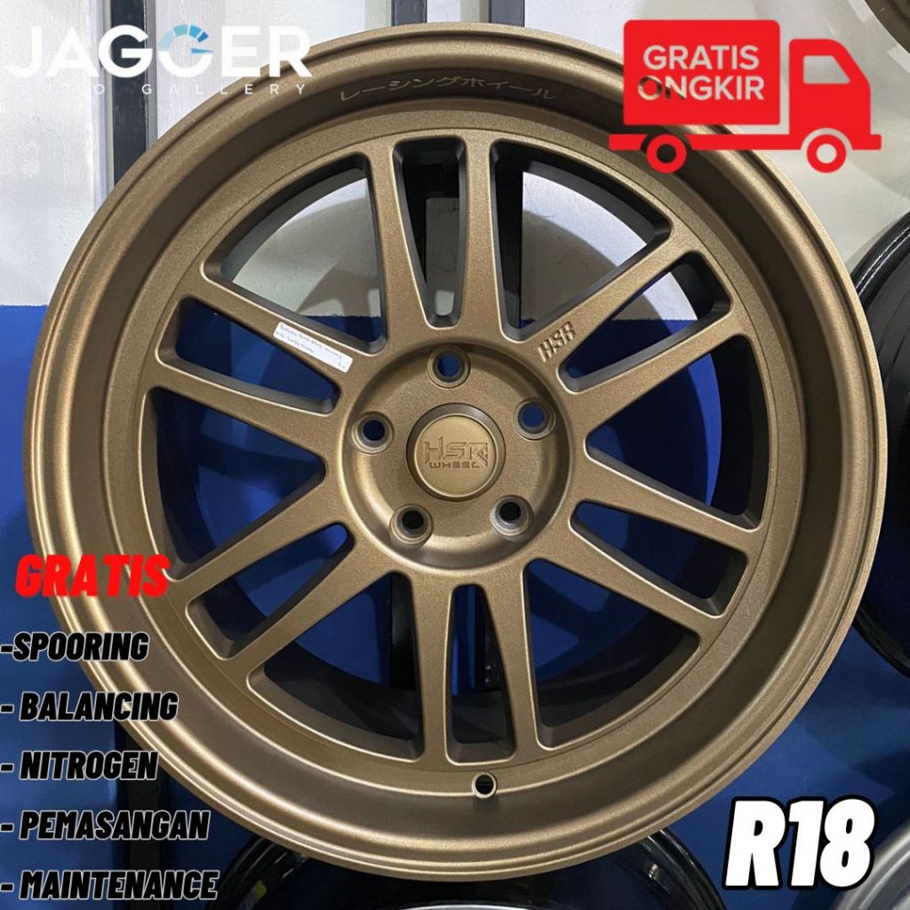 Jual velg mobil terbaru ring 18 baut 5 innova, rush/terios, crv, hrv, xpander, civic HSR BLY01 ...