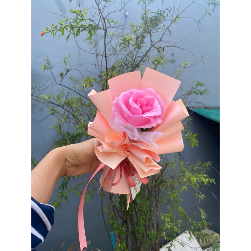 Jual Buket Pink Rose Pink Murah Jakarta Buket Wisuda Sempro Birthday ...