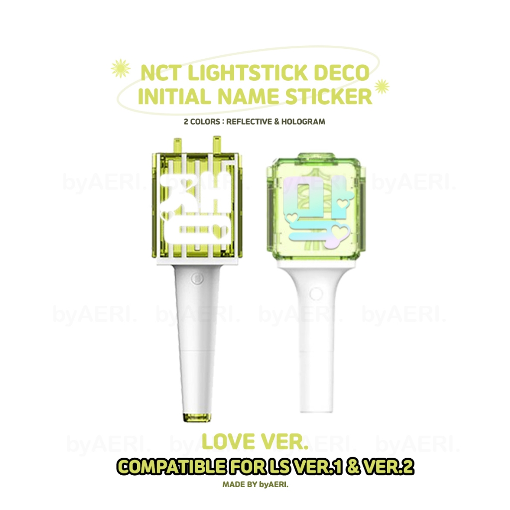 Jual N C T LIGHTSTICK DECO STICKER LOVE ver. REFLECTIVE HOLOGRAM ...