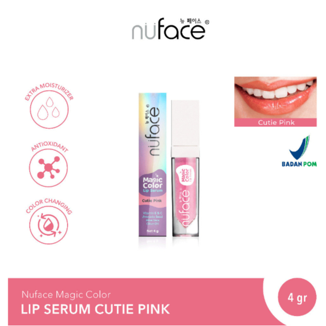 Jual Nuface Magic Color Lip Serum - Cutie Pink | Shopee Indonesia