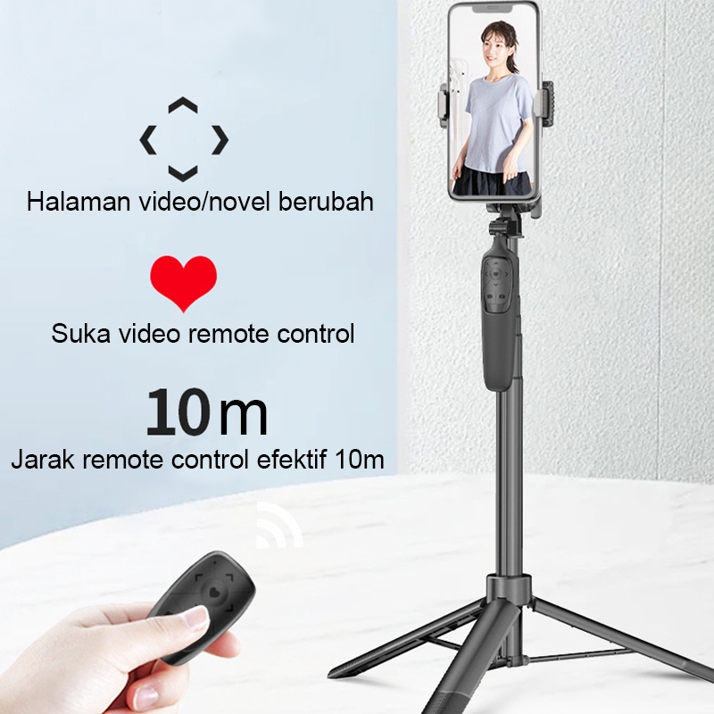 Jual Selfie Stick Tripod Phone Holder Handphone Tripod Selfie Tongsis ...