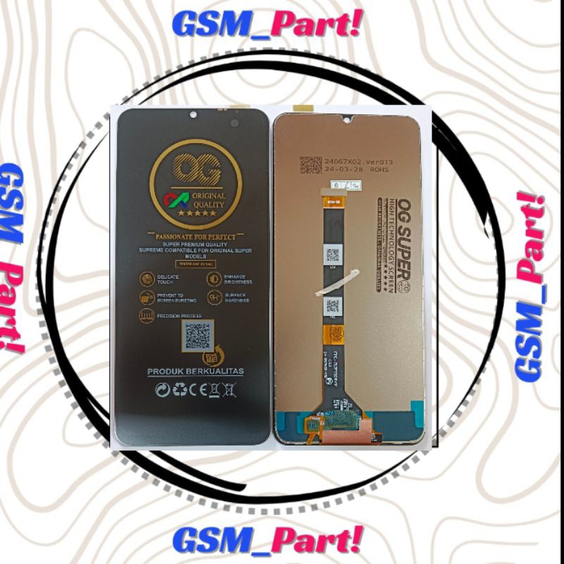 Jual LCD FULL SET REALME C51 / C53 / N53 BLACK OG SUPER | Shopee Indonesia