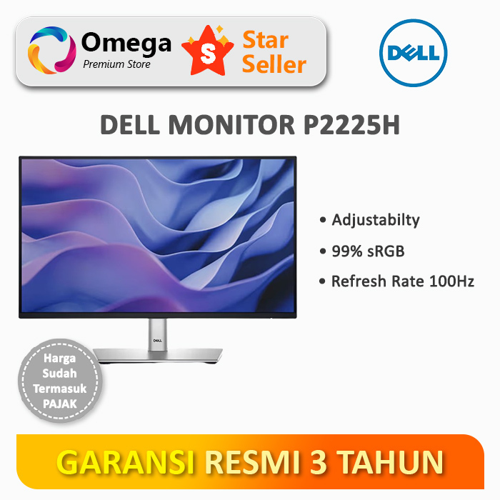 Jual Monitor Dell P2225H 22" | IPS Refresh Rate 100Hz | Shopee Indonesia