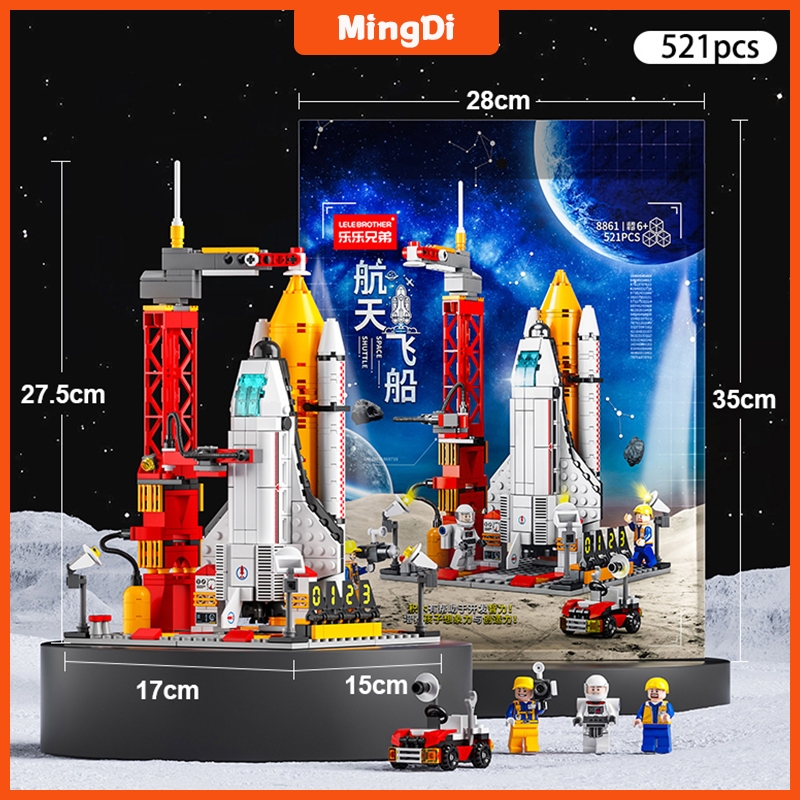 Jual Roket 500Pcs NASA Seri Kotak Nano Block Brick Model Toys Mainan ...