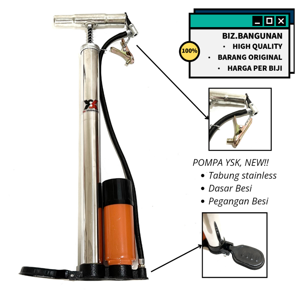 Jual POMPA ANGIN TABUNG + METER BISON STAYVIC YSK HENDSO - KOMPA RODA ...