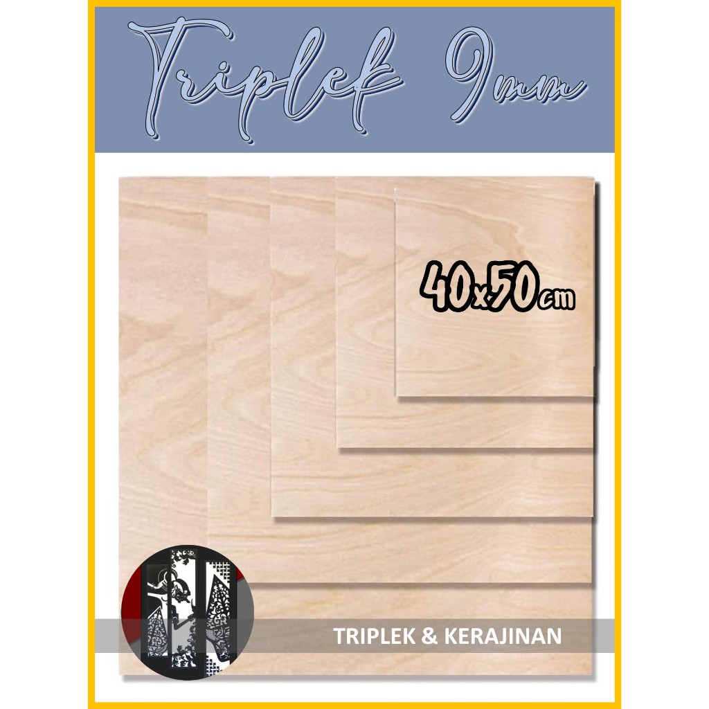 Jual Triplek 9mm 40x70 cm Kualitas Premium Plywood Multiplek 9 mm 40 x ...