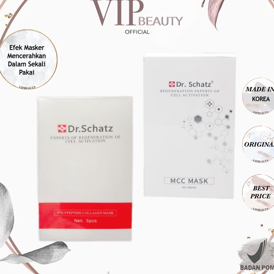 Jual KODE U68Z DR SCHATZ MCC Mask Polypeptide Collagen Mask Stem Cell Mask 1EA Box | Shopee ...