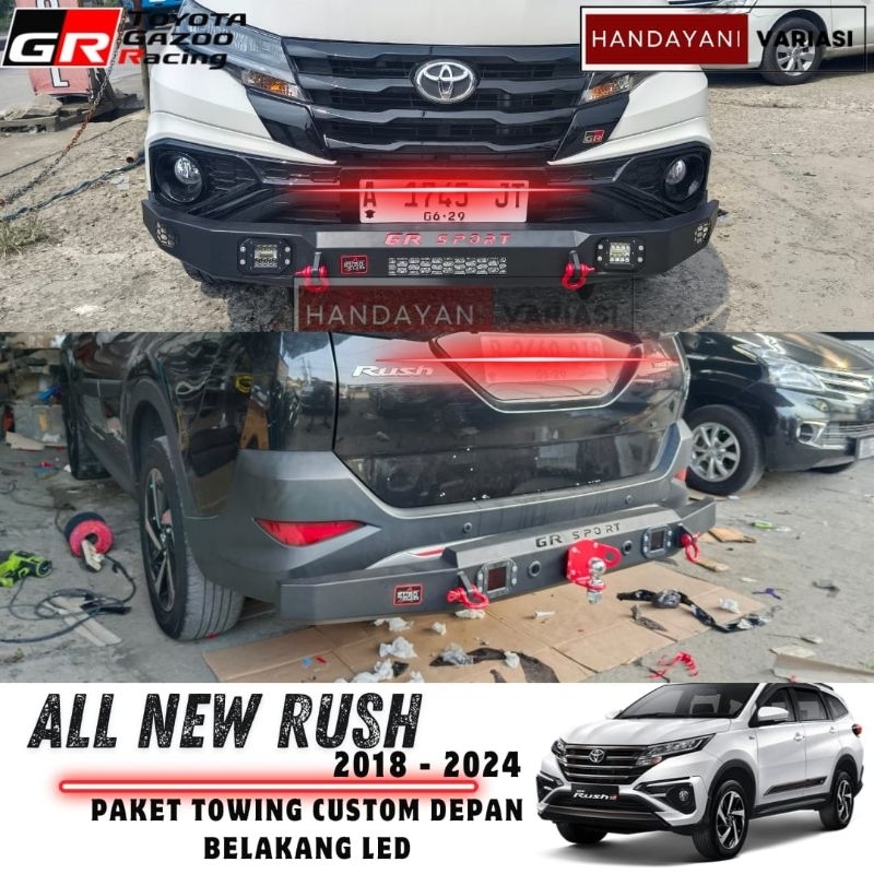 Jual Paket Tanduk Depan Towing Belakang Custom Toyota All New Rush 2018-2023 | Shopee Indonesia